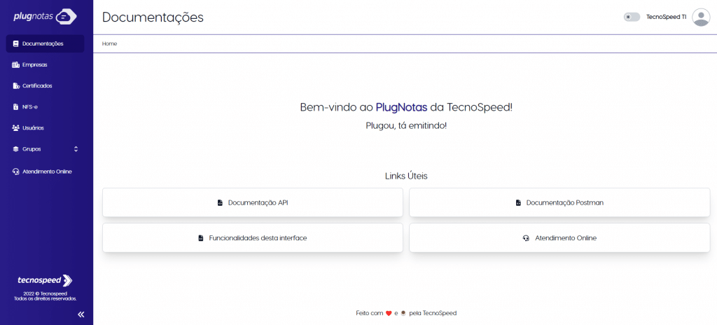 Nova interface do Plugnotas garante melhor experiência para o cliente!